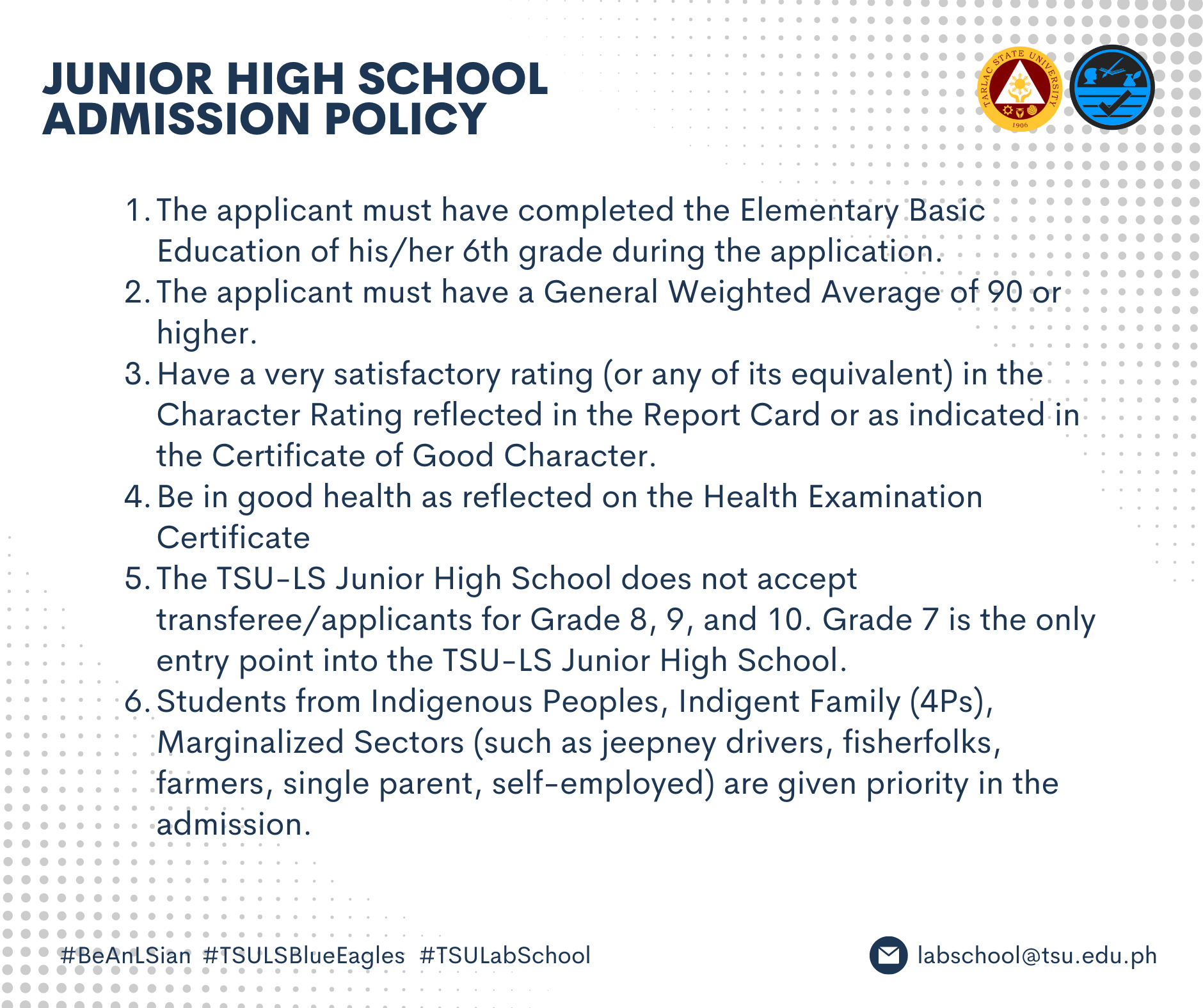 TSU Laboratory School Junior High School and Senior High School ...