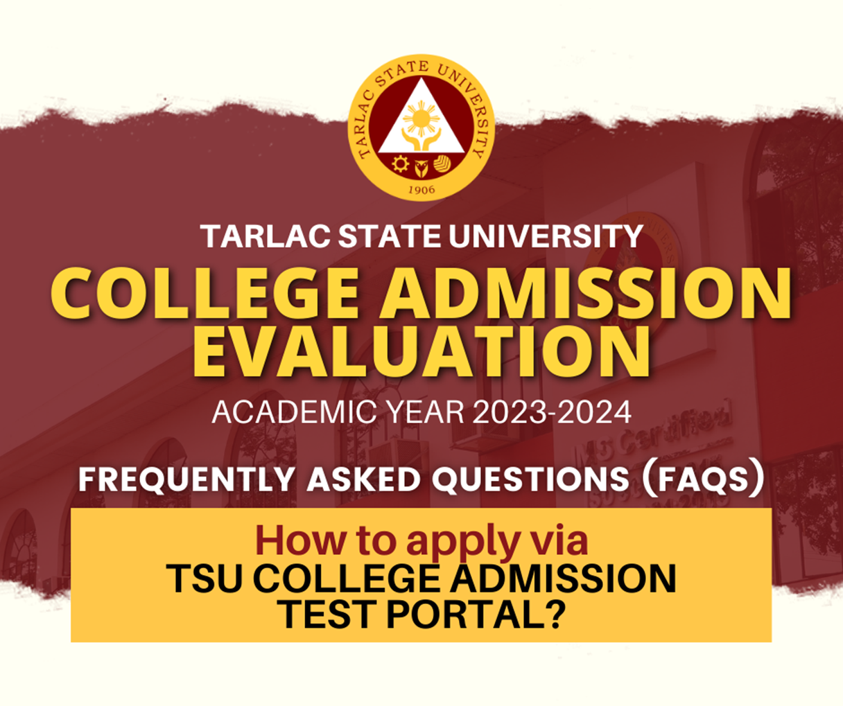 Freshmen Guide: Admission and Enrollment Procedure - Tarlac State ...